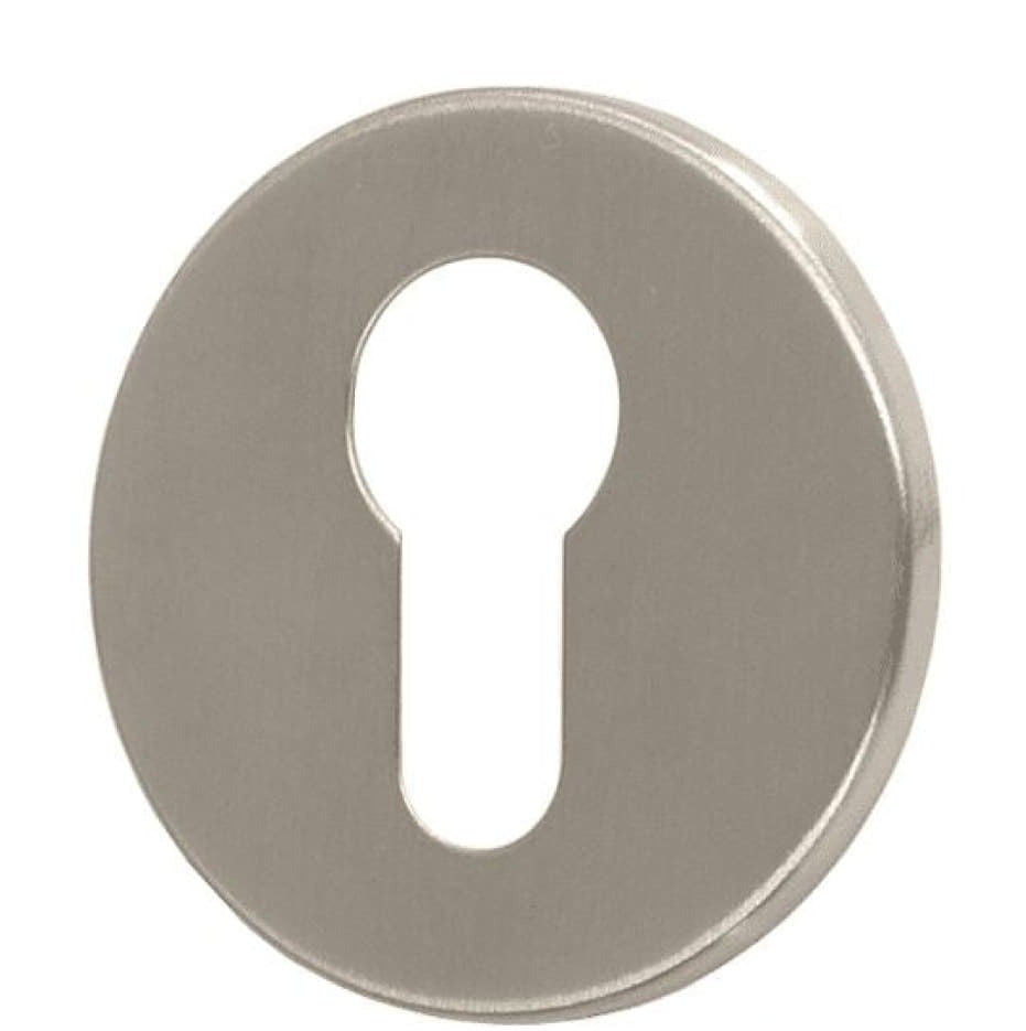 Concealed Fixing Euro Escutcheon, 53mm Diameter, Satin Stainless Steel ...