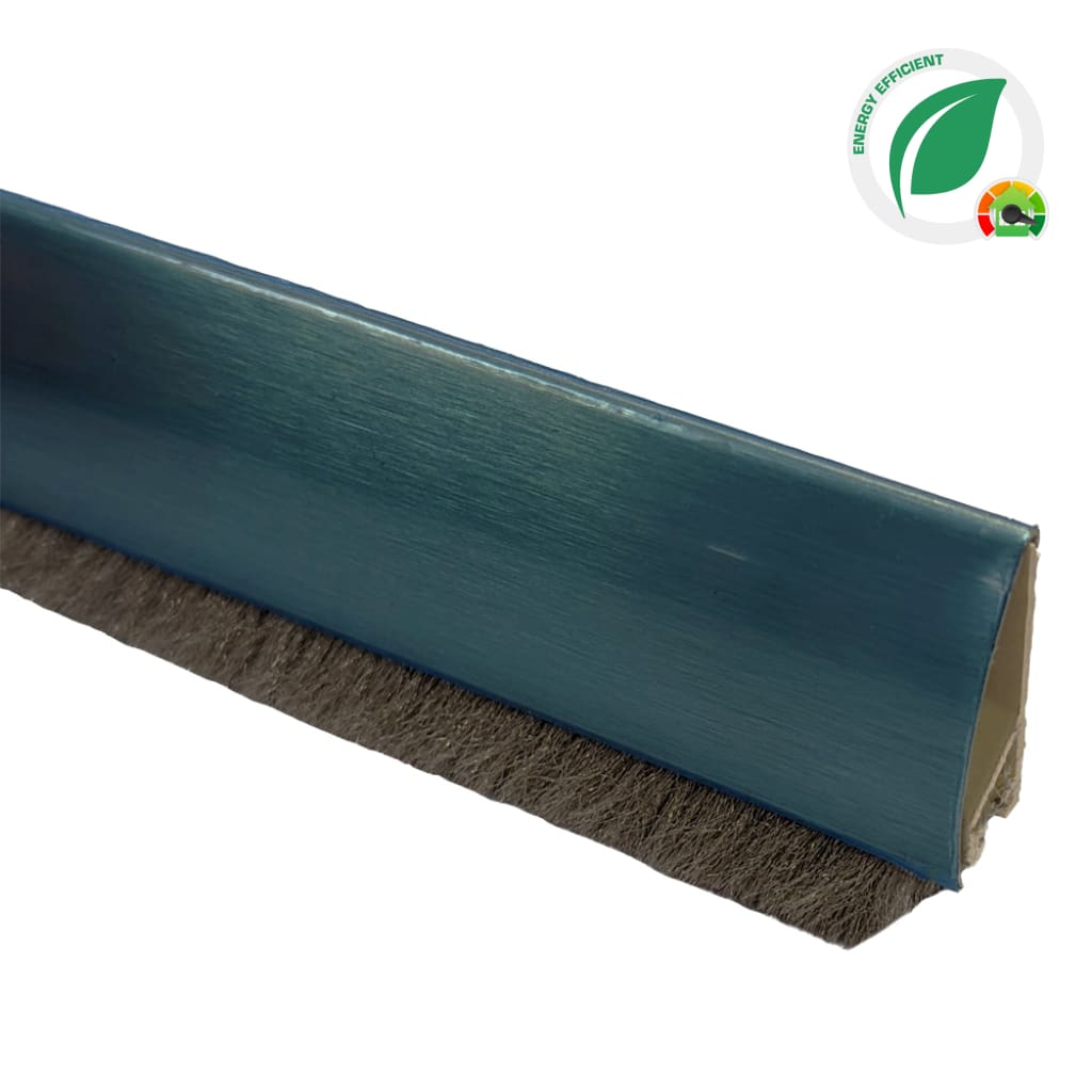 Ellen Inox the Luxe Stainless Steel Brush Door Seal, Climate Seal